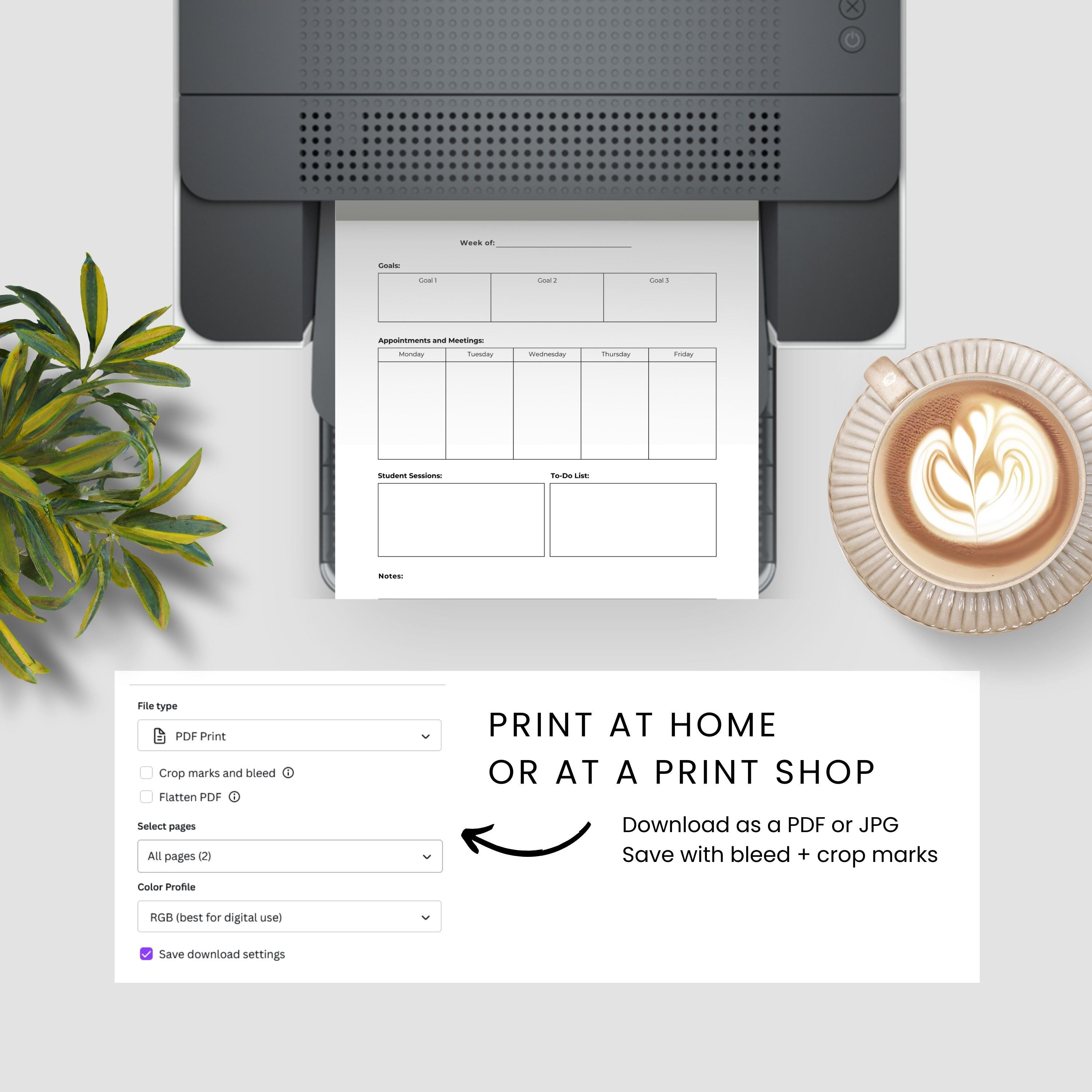 School Psychologist Planner Printable - Etsy