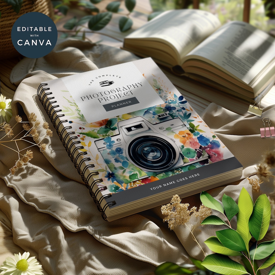 Photography Project Planner, Canva Photographer Template, Photo Lead ...