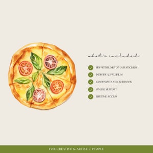 Pizza Digital Planner Stickers, Italian Sticker Book, Goodnotes ...