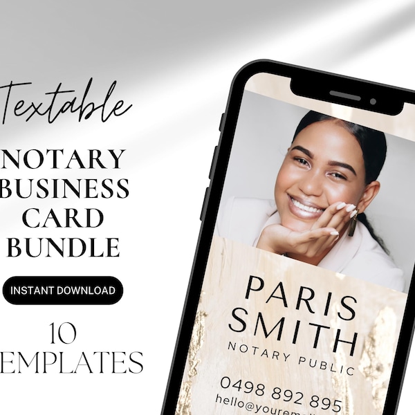 Notary Signing Agent Business Cards - Etsy