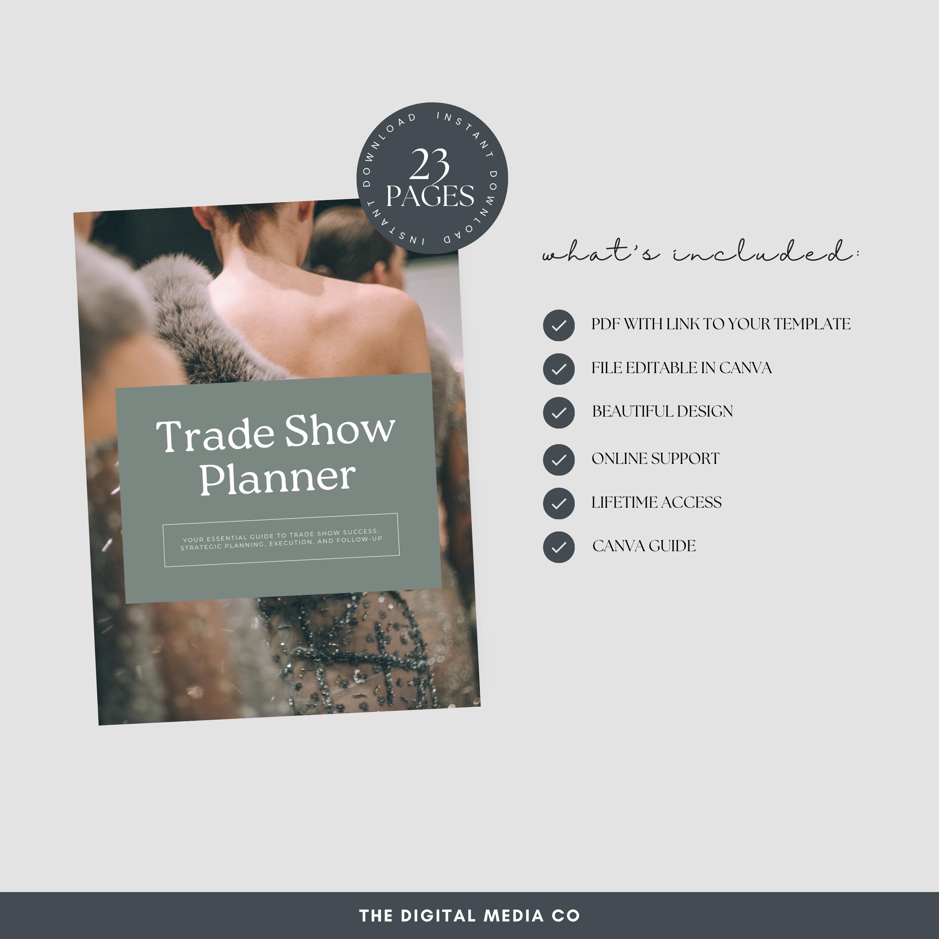 Editable Trade Show Planner Template - Etsy