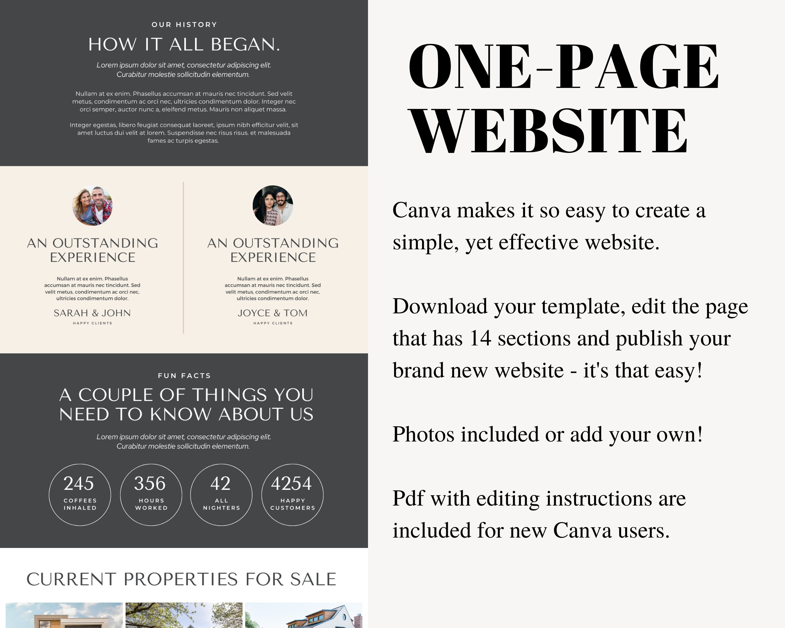Real Estate Portfolio Template | Minimalist Property Manager Portfolio ...