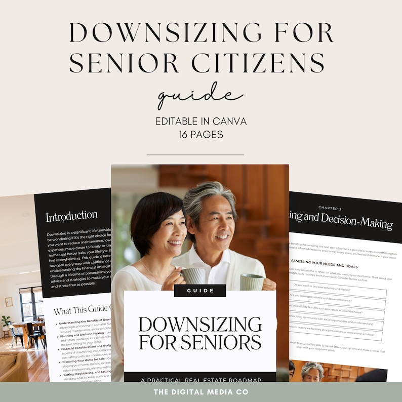 Downsizing for Seniors Guide Printable | Decluttering Checklist ...
