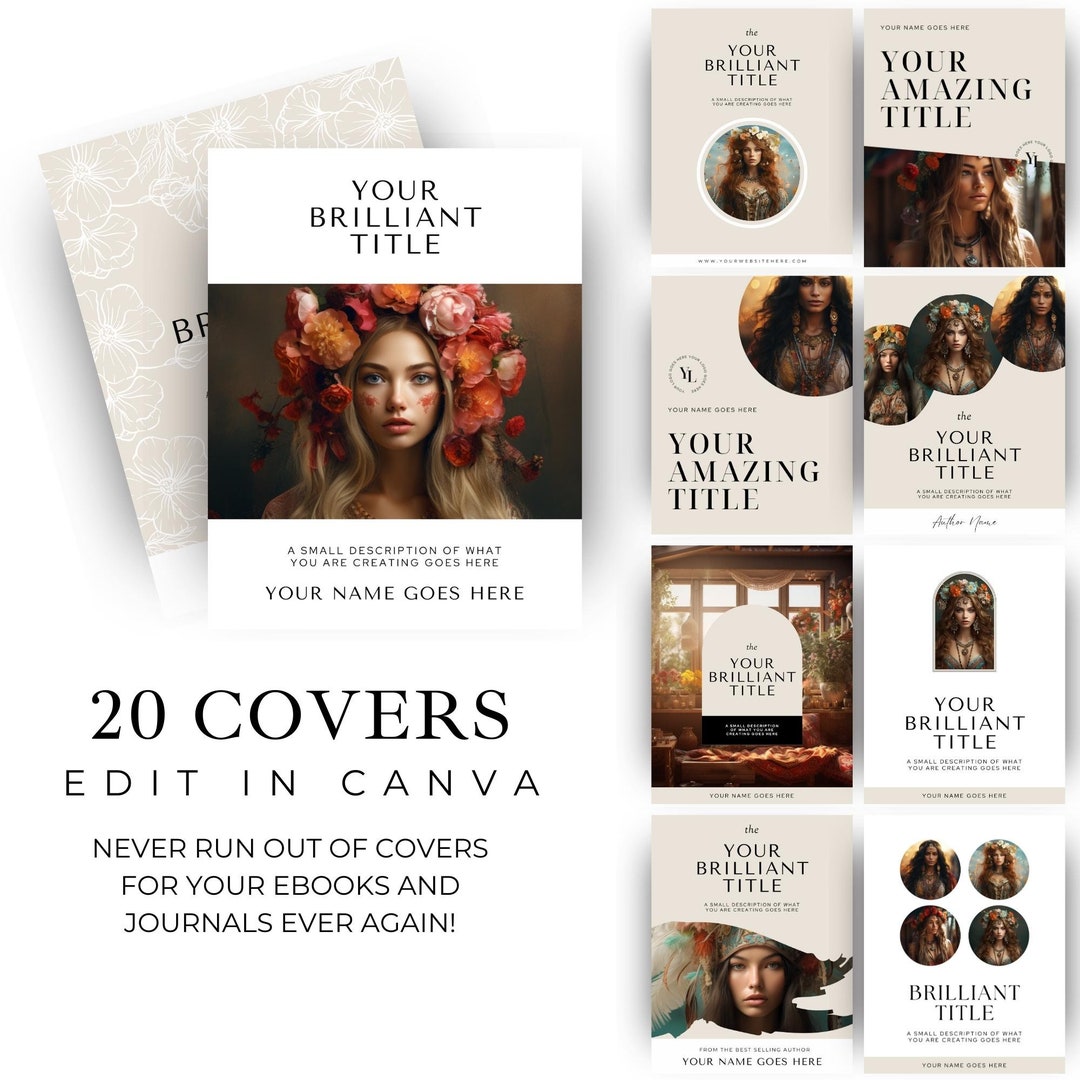 Book Covers, Canva Templates, Printable Magazine Title Page, Simple ...