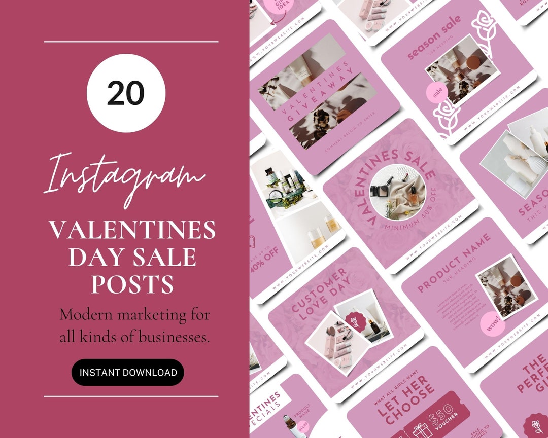 Valentines Day Templates, Canva Valentines Day Posts, Instagram ...