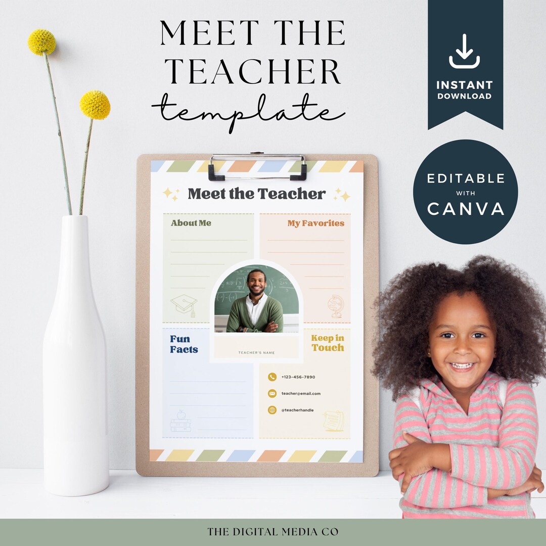Meet the Teacher Template, Printable Back to School Welcome Letter ...