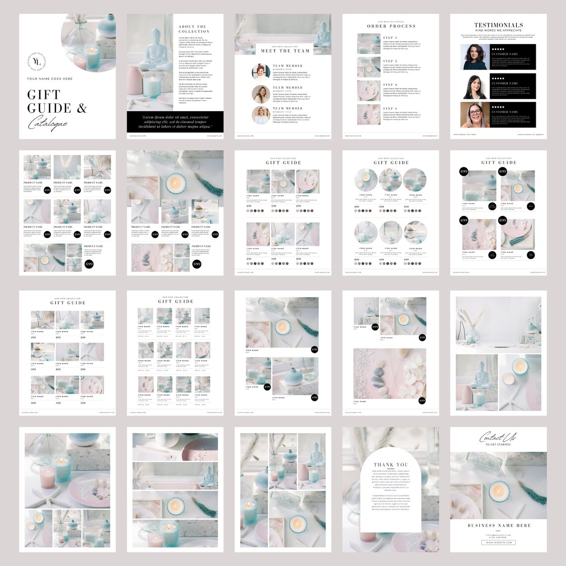 Catalogue / Gift Guide Template INSTANT DOWNLOAD Wholesale - Etsy