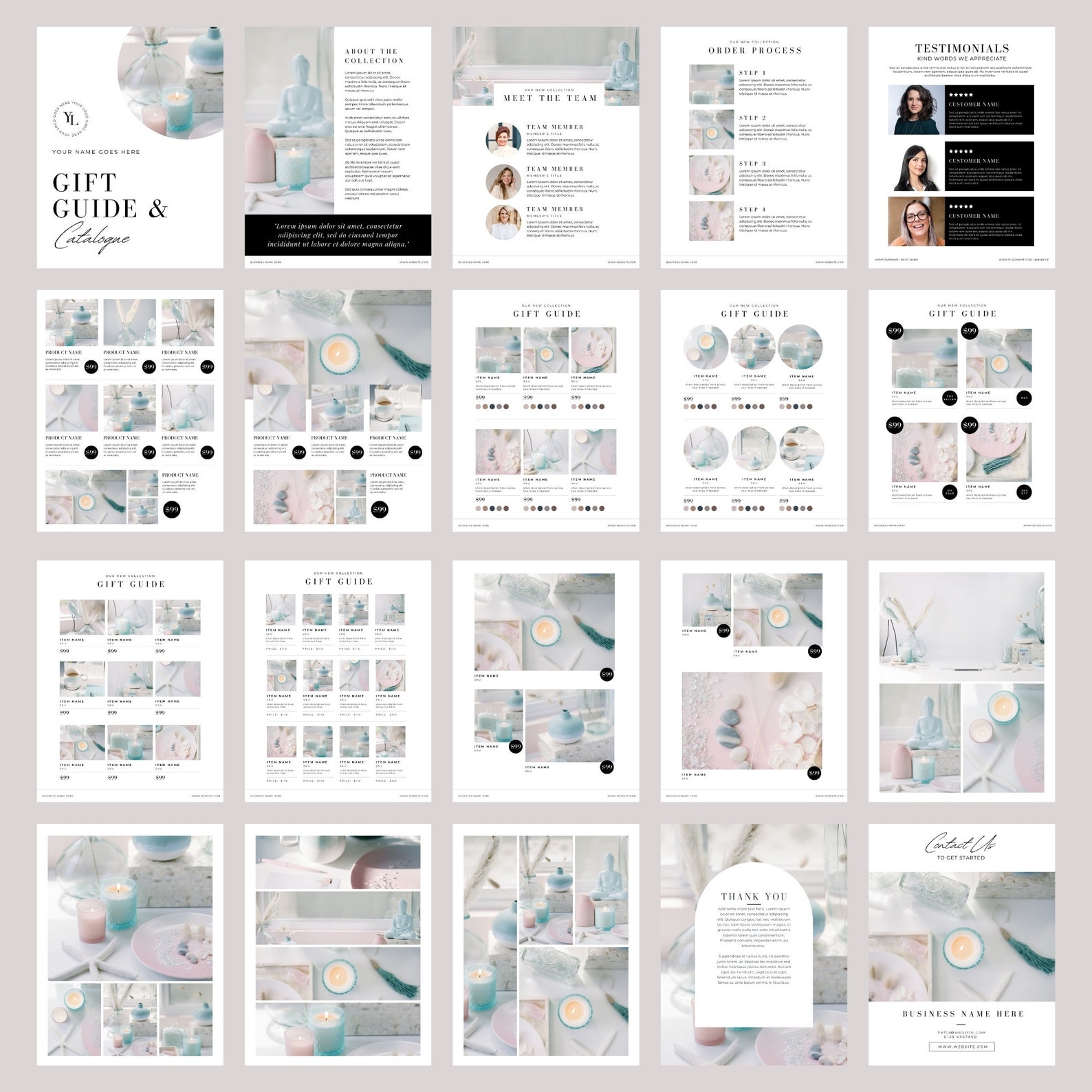 Catalogue / Gift Guide Template INSTANT DOWNLOAD Wholesale - Etsy