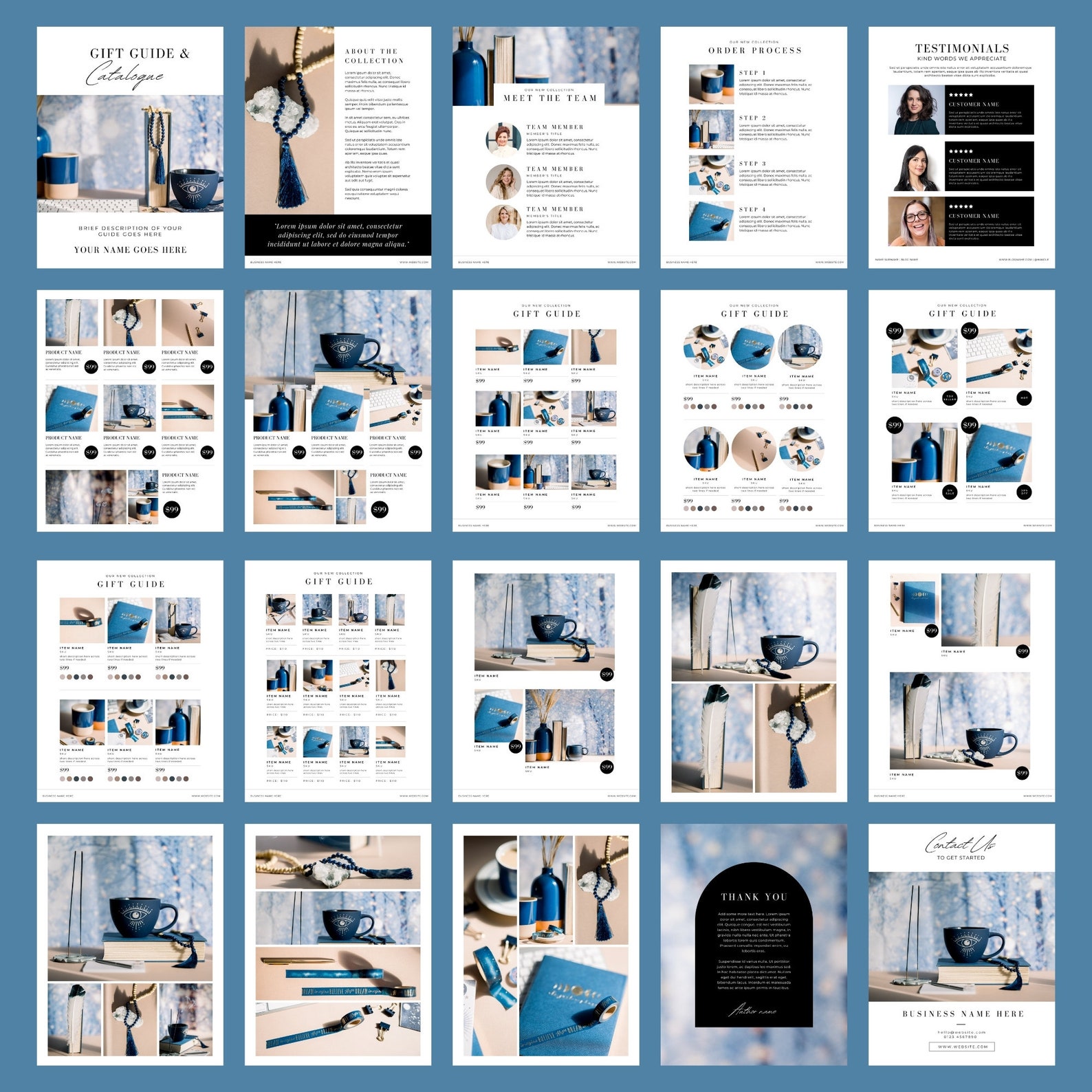 Christmas Catalogue Template, INSTANT DOWNLOAD, Wholesale Gift ...