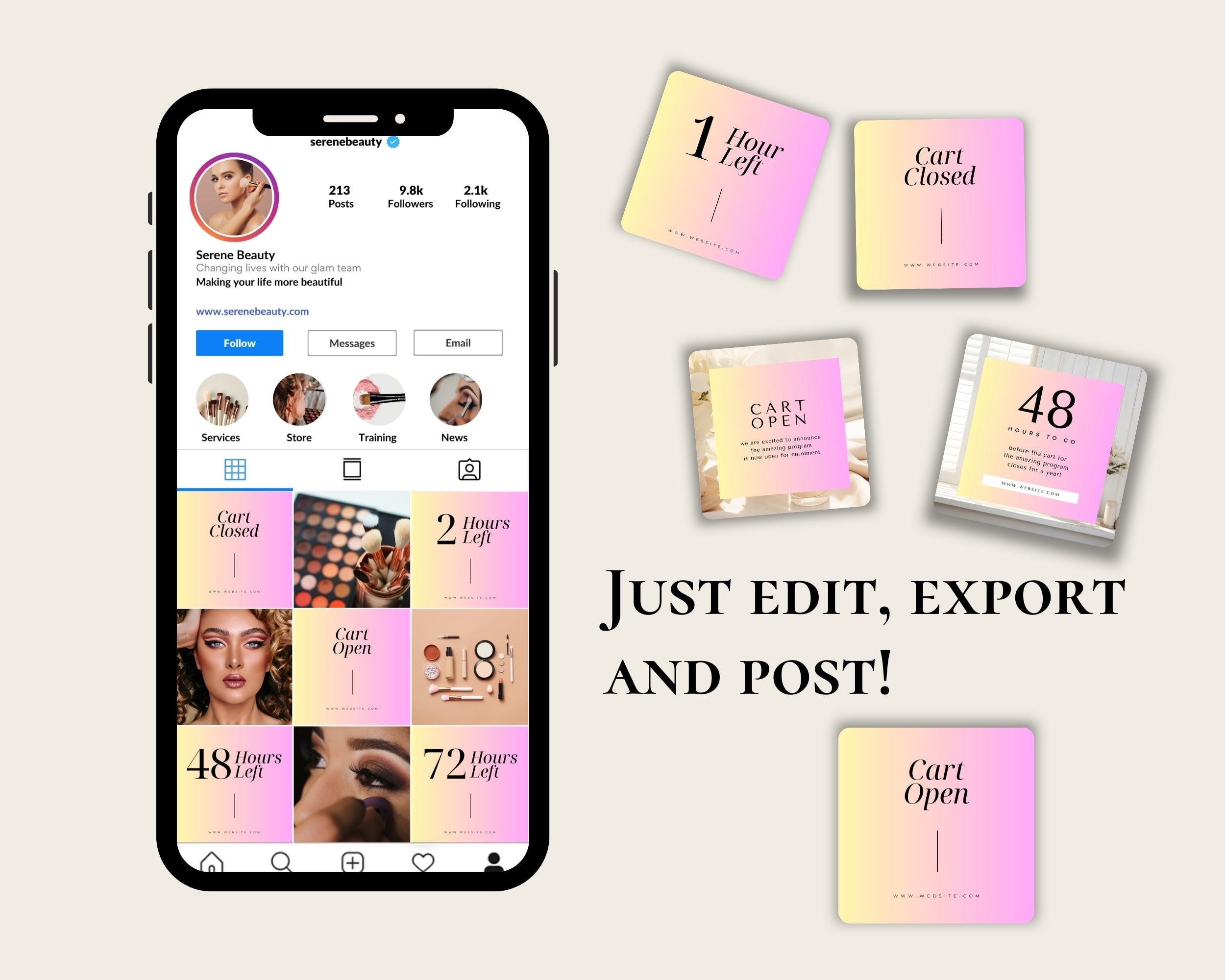 Product Launch Instagram Templates Canva Editable Posts New - Etsy