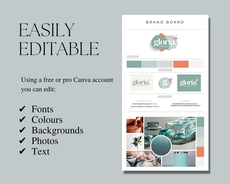 Logo Brand Bundle Canva Logo Pack Canva Brand Board for - Etsy Logo Brand Bundle Canva Logo Pack Canva Brand Board for - Etsy
