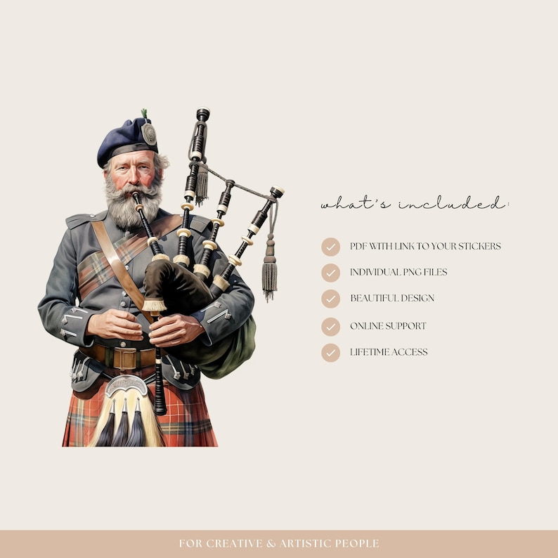 Scotland Culture Digital Planner Stickers | Digital Sticker Book ...
