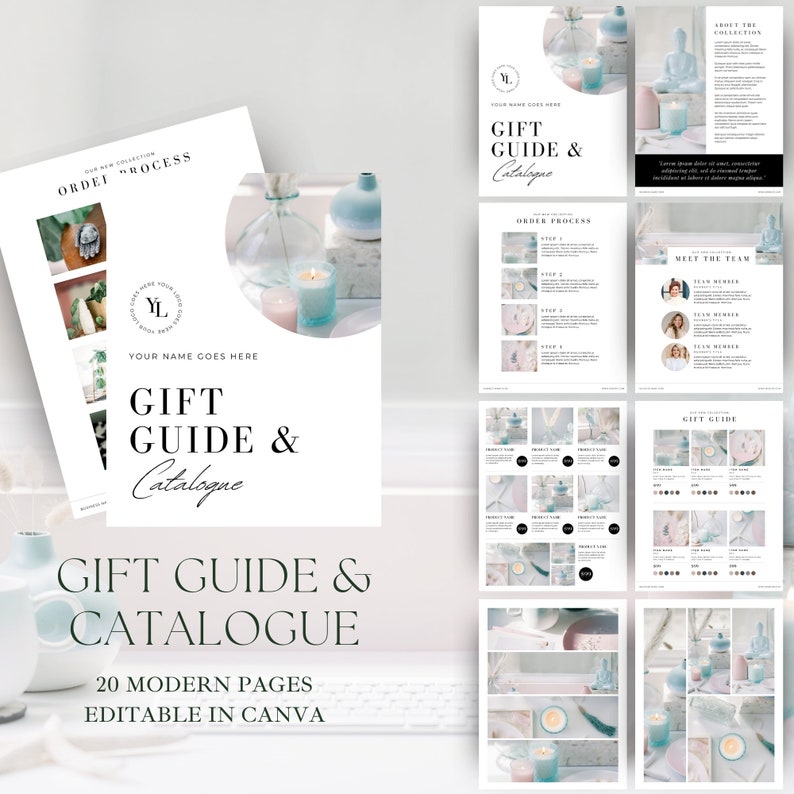 Catalogue / Gift Guide Template INSTANT DOWNLOAD Wholesale - Etsy