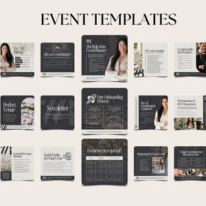 Event Planner Instagram Templates | Canva Social Media Pack | Editable ...