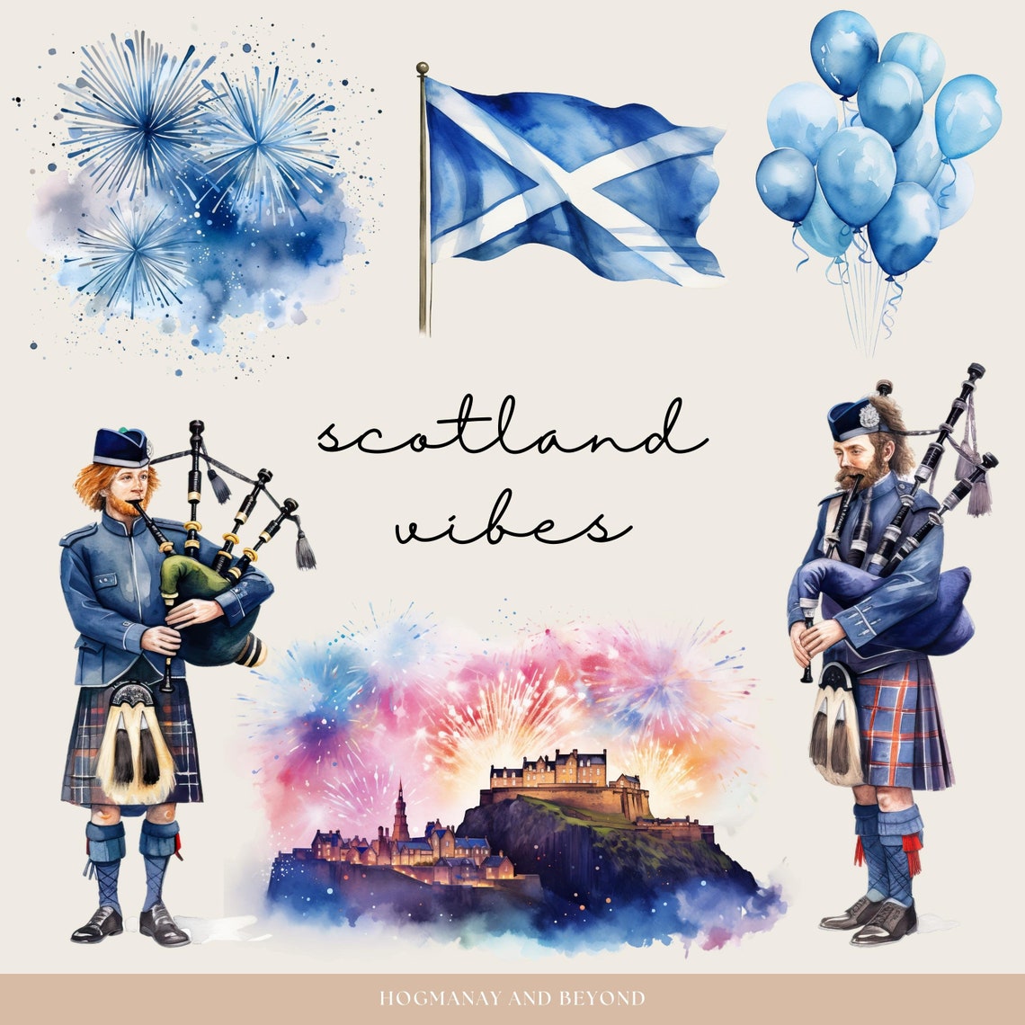 Scotland Culture Digital Planner Stickers | Digital Sticker Book ...