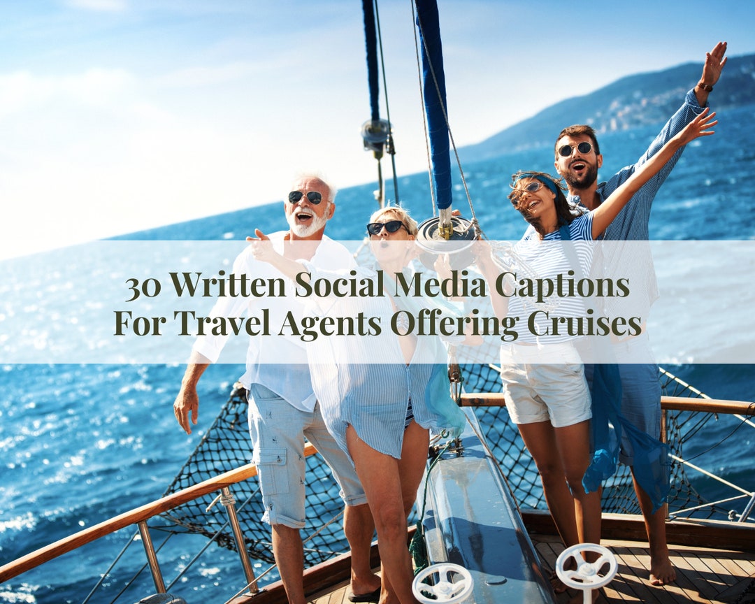 Cruise Specialist Written Social Media Captions, Travel Agent Marketing ...
