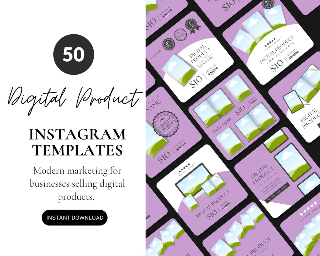 Digital Product Canva Templates, Instagram Posts for Small Businesses ...