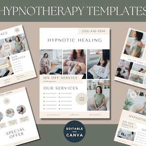 Hypnotherapy Flyer | Hypnotherapist Bundle | Business Printable ...