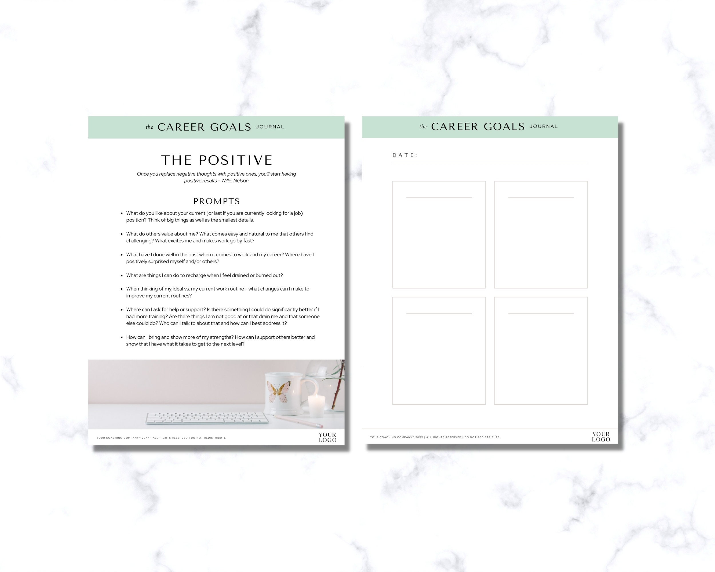 Career Goals Journal Career Planner Canva Career Plan - Etsy