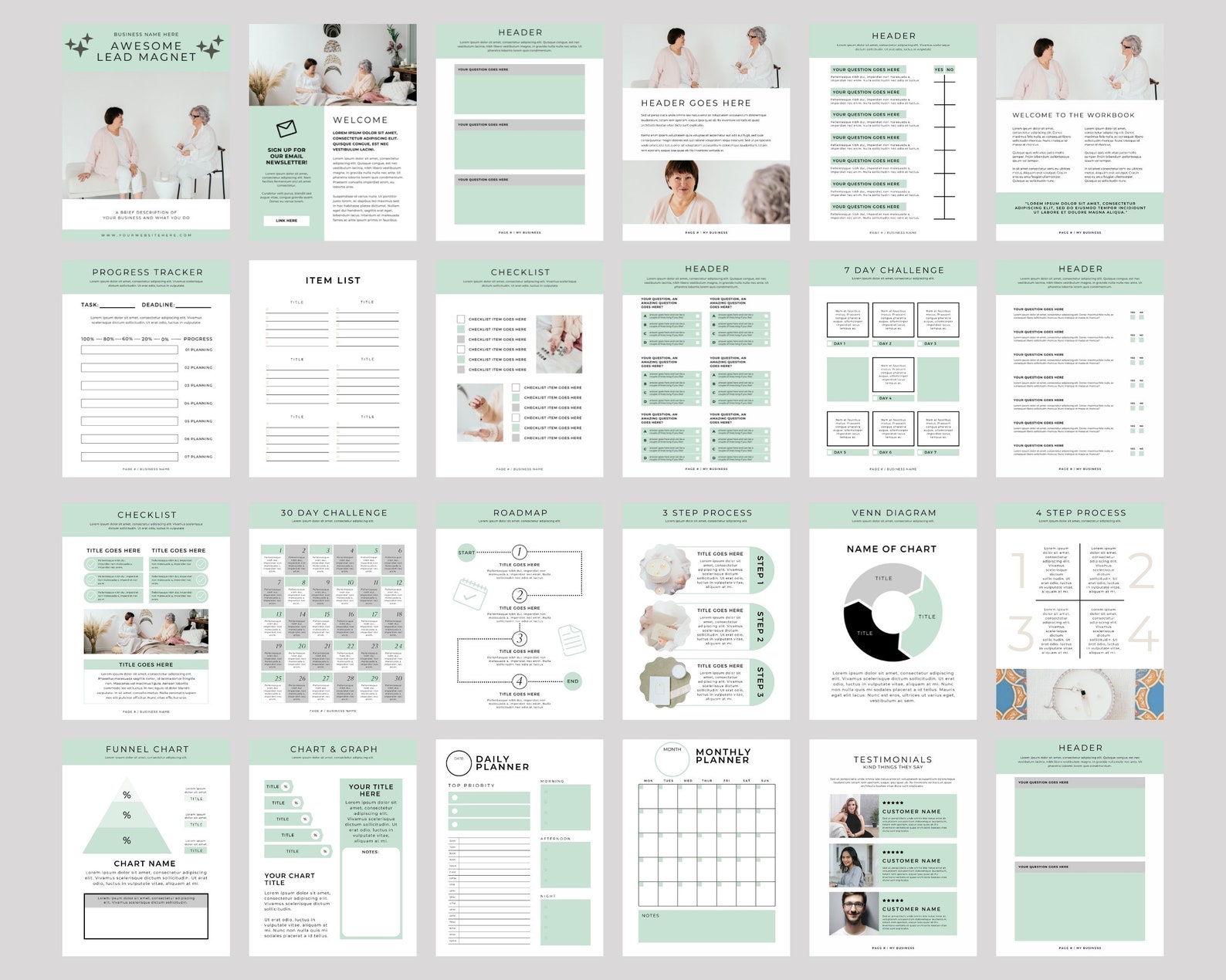 Printable Template Canva, Workbook Template Canva, Lead Magnet Workbook ...