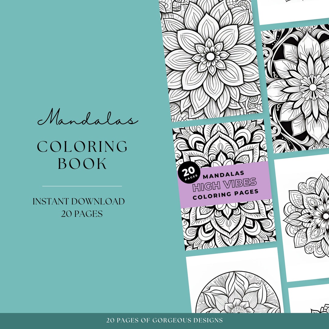 Mandala Coloring Pages | Mantra Art Pages | Stress Release Coloring ...