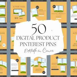 Digital Product Canva Templates, Pinterest Pins for Small Businesses ...