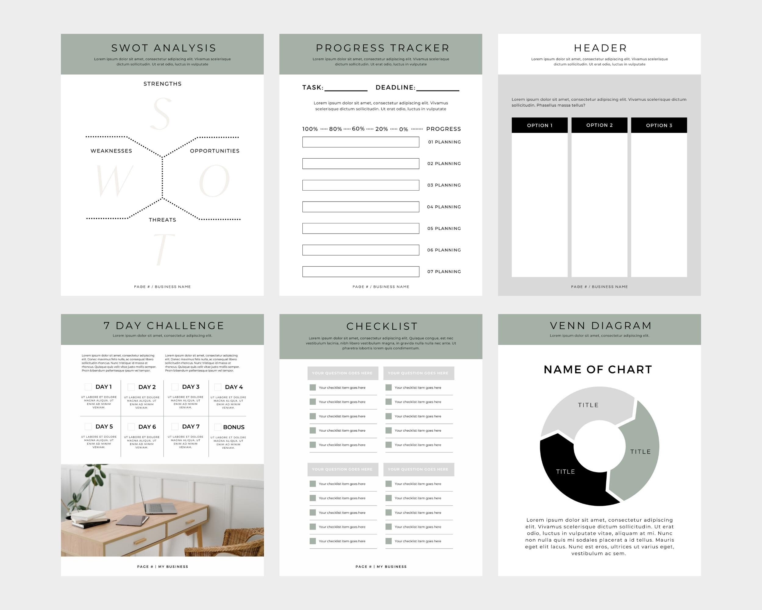 Freebie Digital Template Canva Workbook Template Canva Lead - Etsy