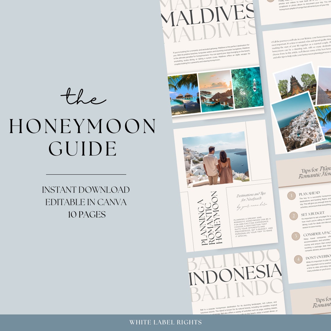 Honeymoon Guide, Travel Agent Honeymooners Brochure, Destinations for ...