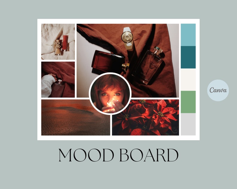 Canva Mood Board Bundle Canva Vision Board Templates - Etsy