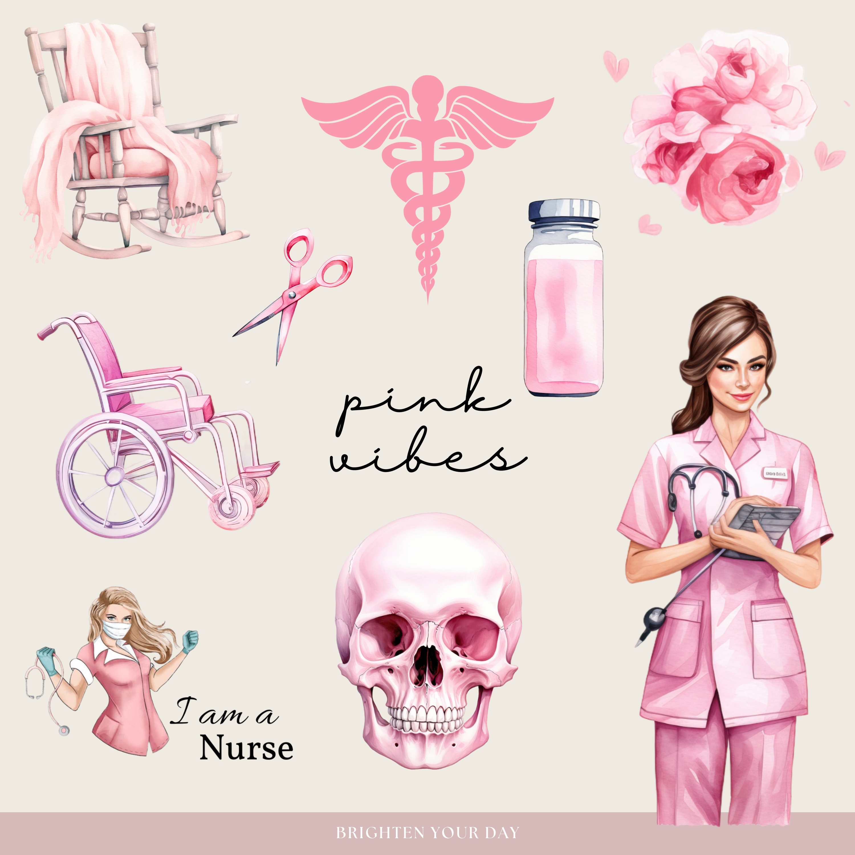 Nurse Digital Planner Stickers, Goodnotes Nursing Stickers, Medical RN ...