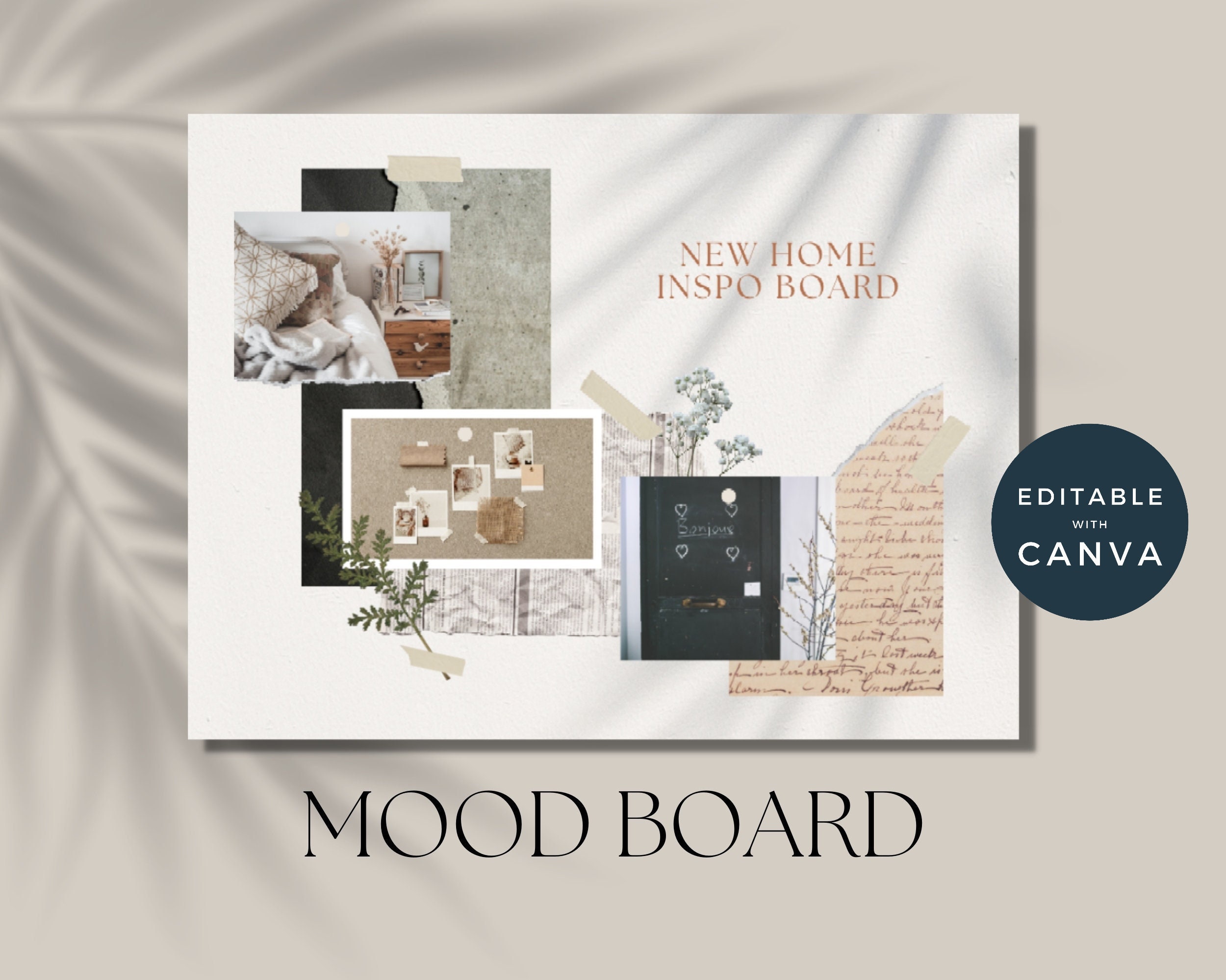 Canva Mood Board Bundle, Canva Vision Board Templates, Editable Mood ...