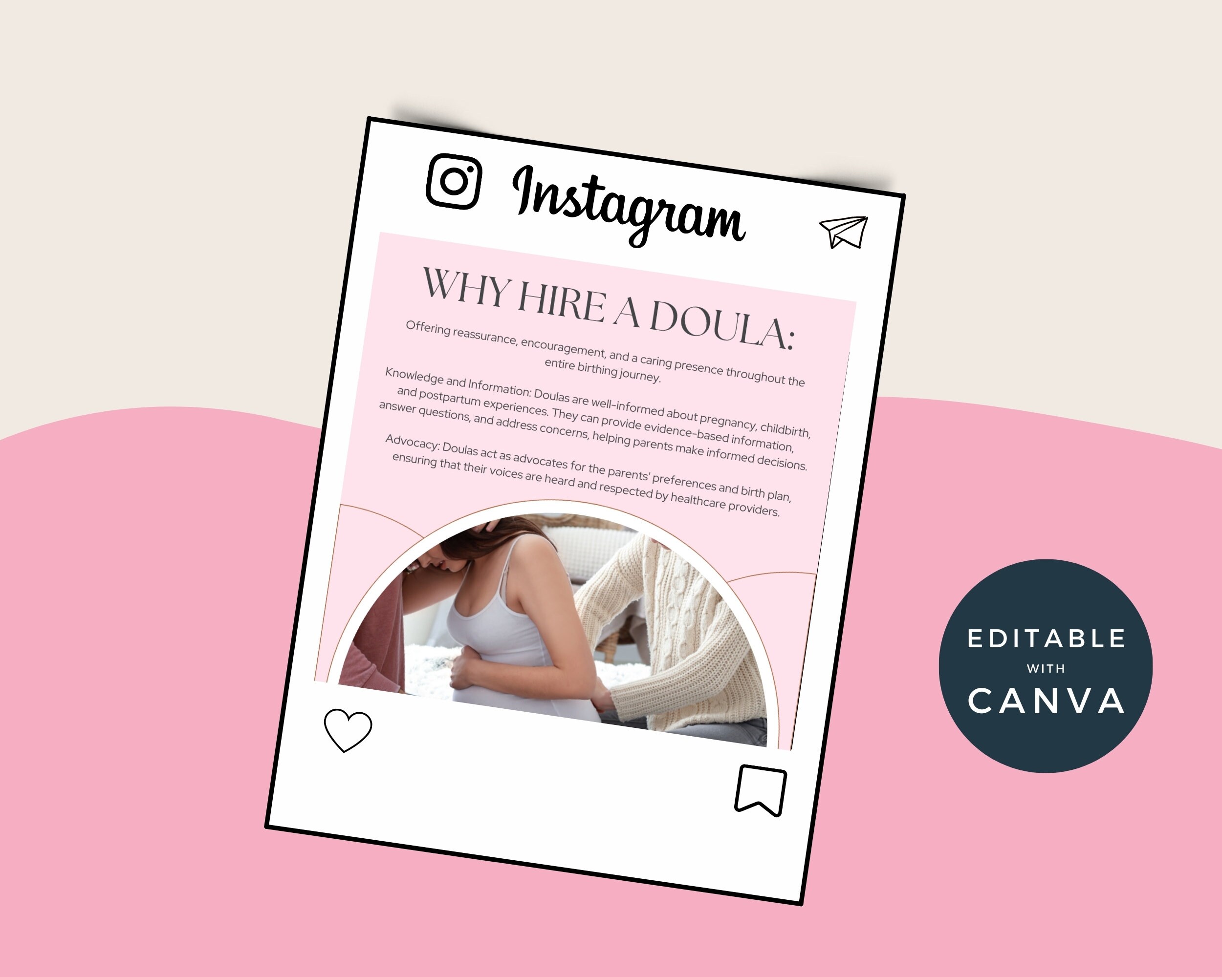 Doulas Instagram Templates Midwives Marketing Birth Coach - Etsy