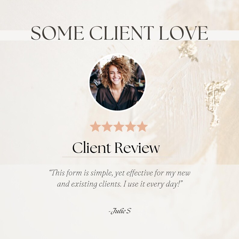Hairdressing Client Intake Form, Editable Hairstylist Consultation ...