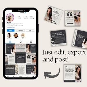 Event Planner Instagram Templates | Canva Social Media Pack | Editable ...