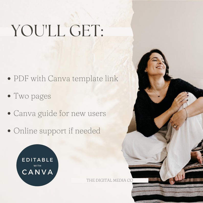 Personal Information Form, Editable Canva Document, Customizable ...