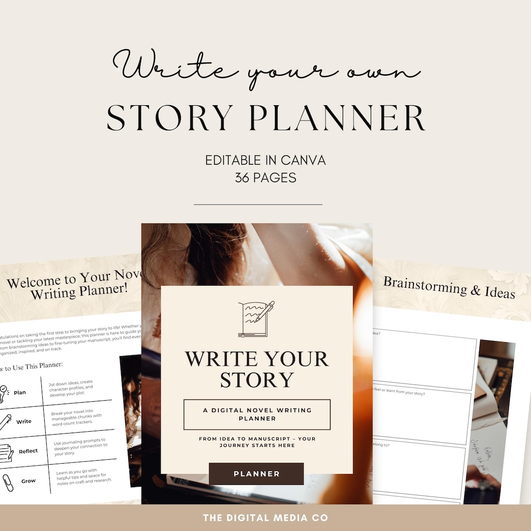 Write Your Own Story Planner | Novel Writing Printable | Fiction ...