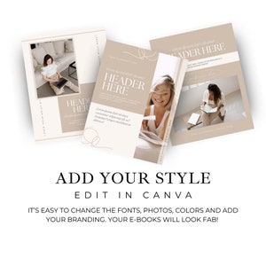 Ebook Covers, Canva Covers Templates, Editable Journal Title Page, Dust ...