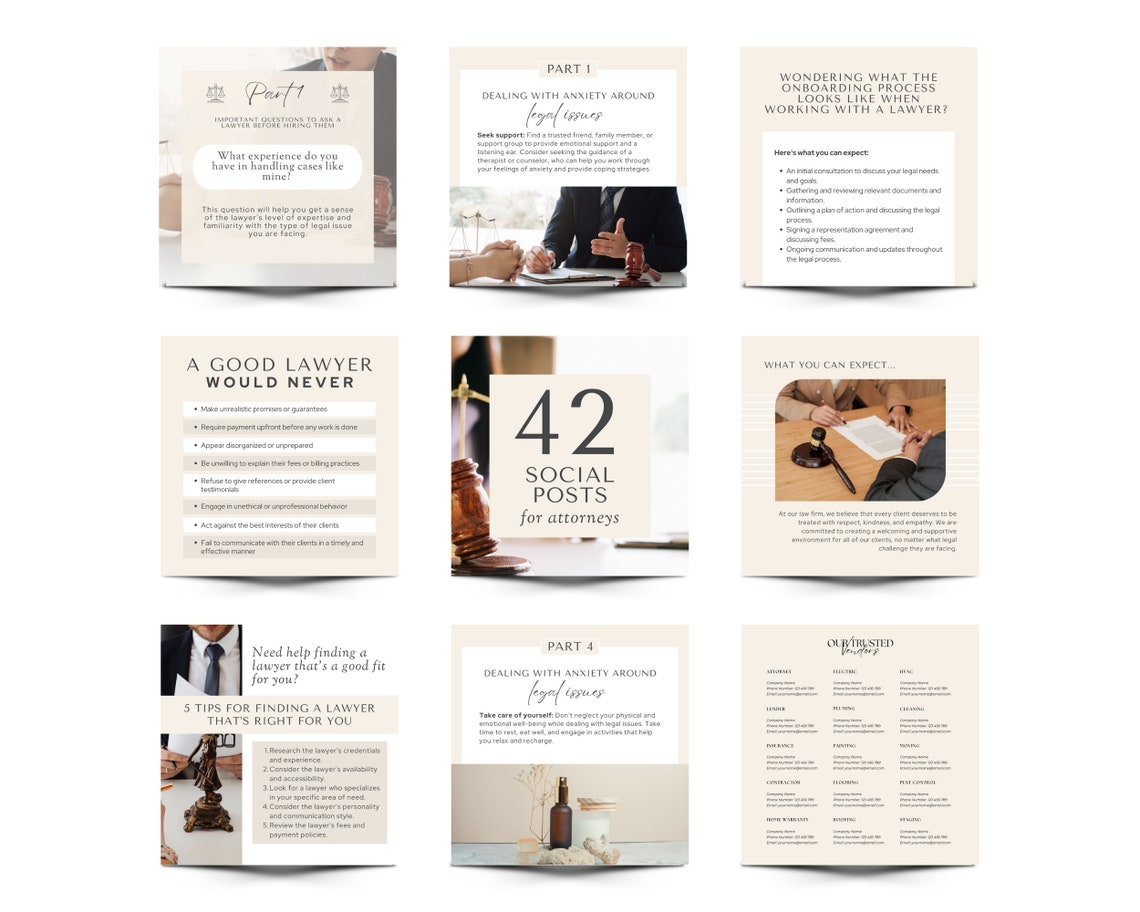 Lawyer Instagram Template | Realtor Instagram Post Template Canva | Law ...
