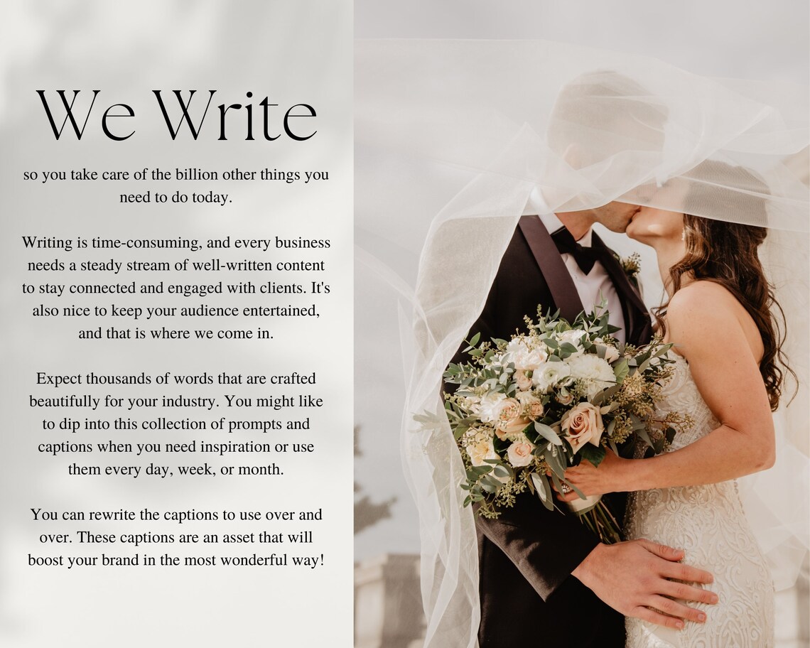 Wedding Planner Written Social Media Captions, Wedding Planner ...