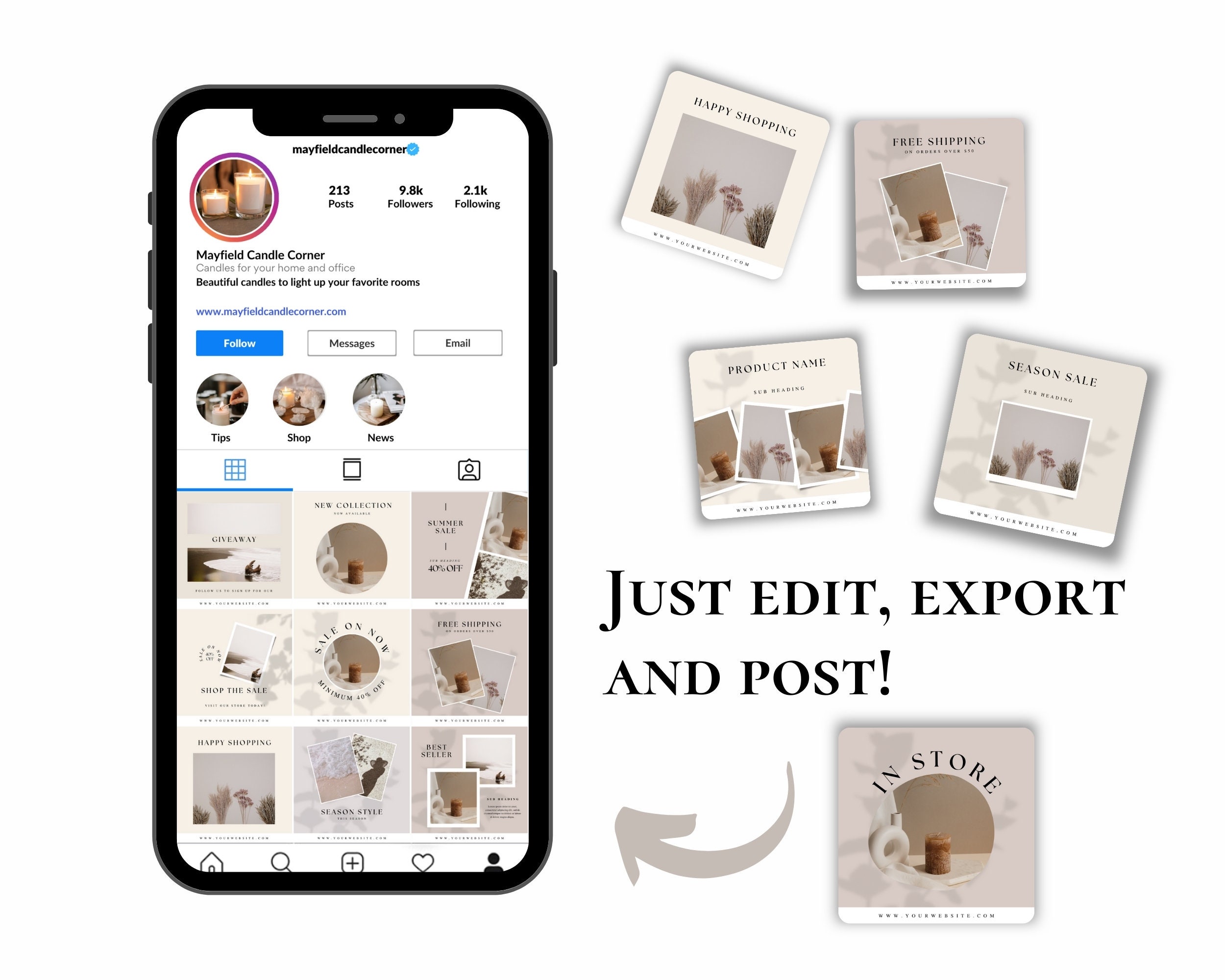 20 Product Canva Templates, Modern Instagram Posts, IG Presets Products ...