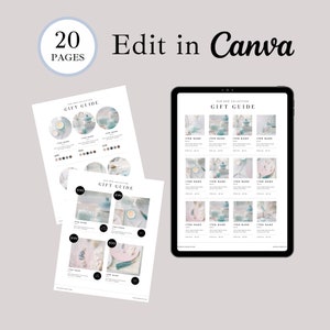 Catalogue / Gift Guide Template INSTANT DOWNLOAD Wholesale Catalogue ...