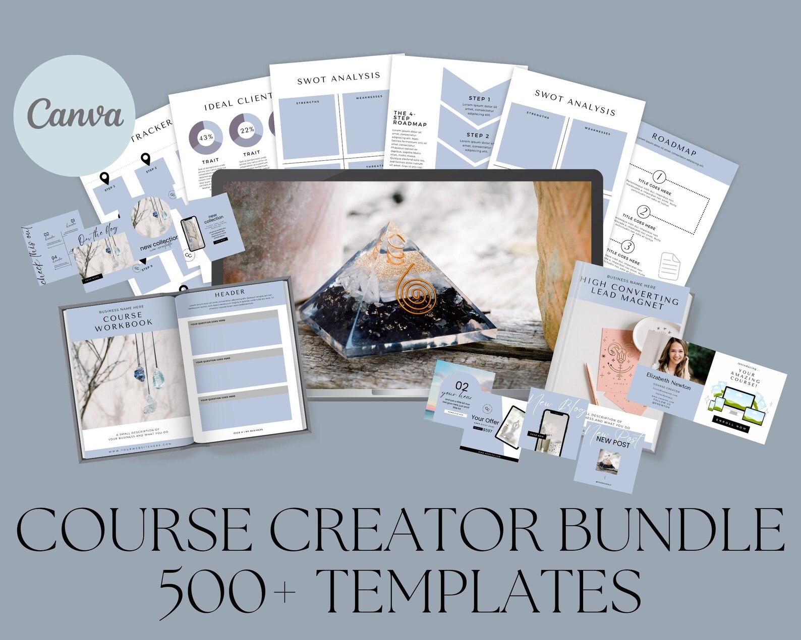 Course Creator Canva Bundle Course Creator Templates Course - Etsy