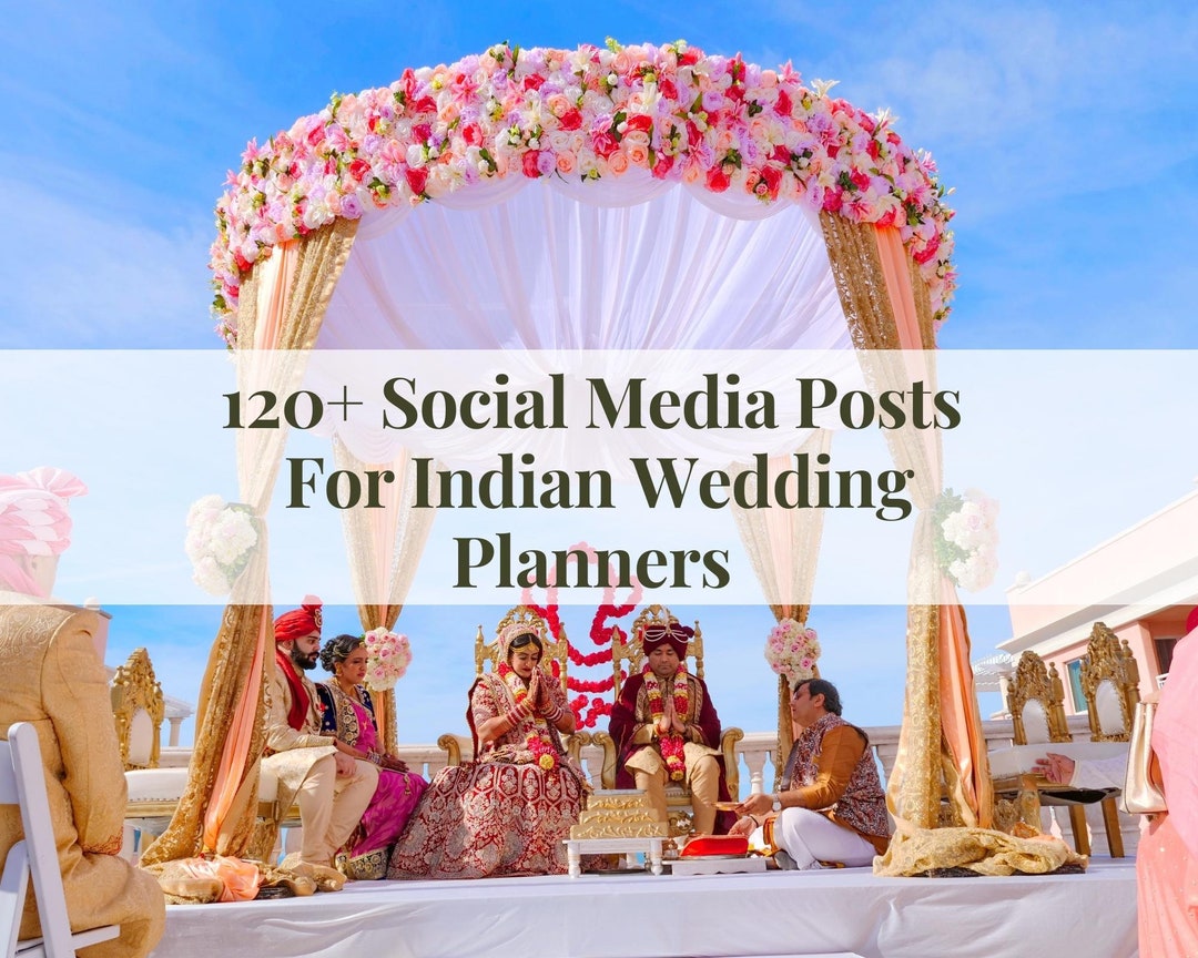 Written Social Media Captions for Indian Wedding Planners, Indian ...