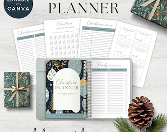 Cute 31 Printable Christmas Planner, Holidays Planner, Christmas Gift ...