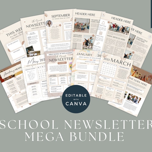 Newsletter Template - Etsy