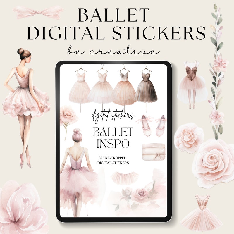 Ballet Sticker - Etsy