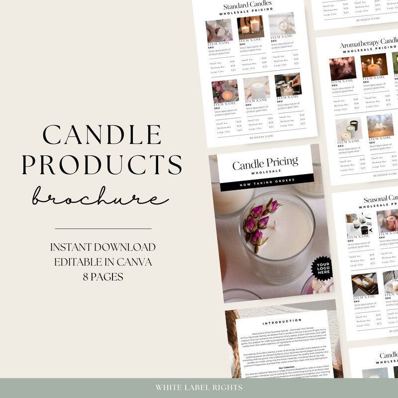 Flyers Candles Business - Etsy