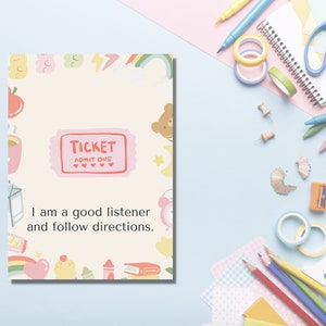 Kids Affirmation Cards Template Canva, Positive Phrases for Children ...