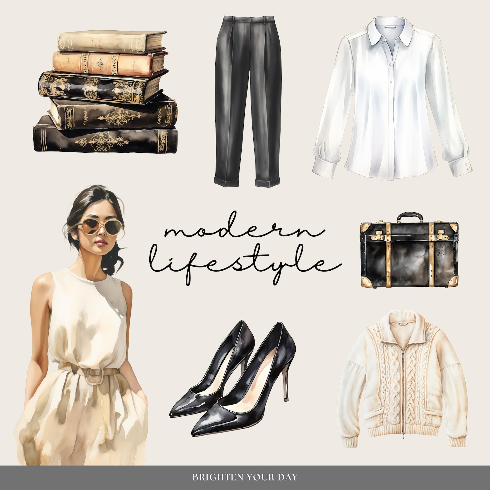 Lux Life Stickers, Goodnotes Lifestyle Stickers, Luxury Pngs, Digital ...