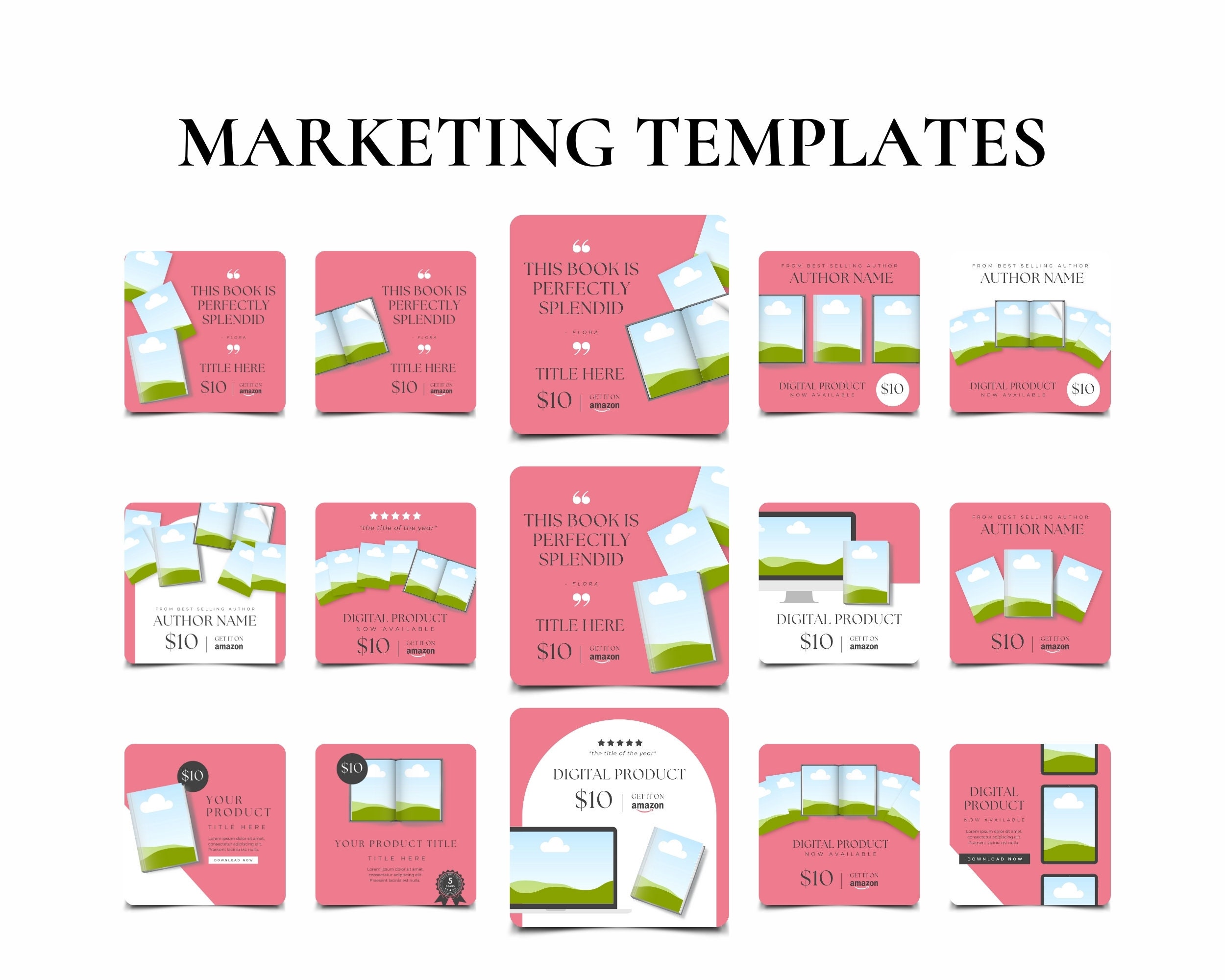 Digital Product Canva Templates Modern Instagram Posts IG - Etsy